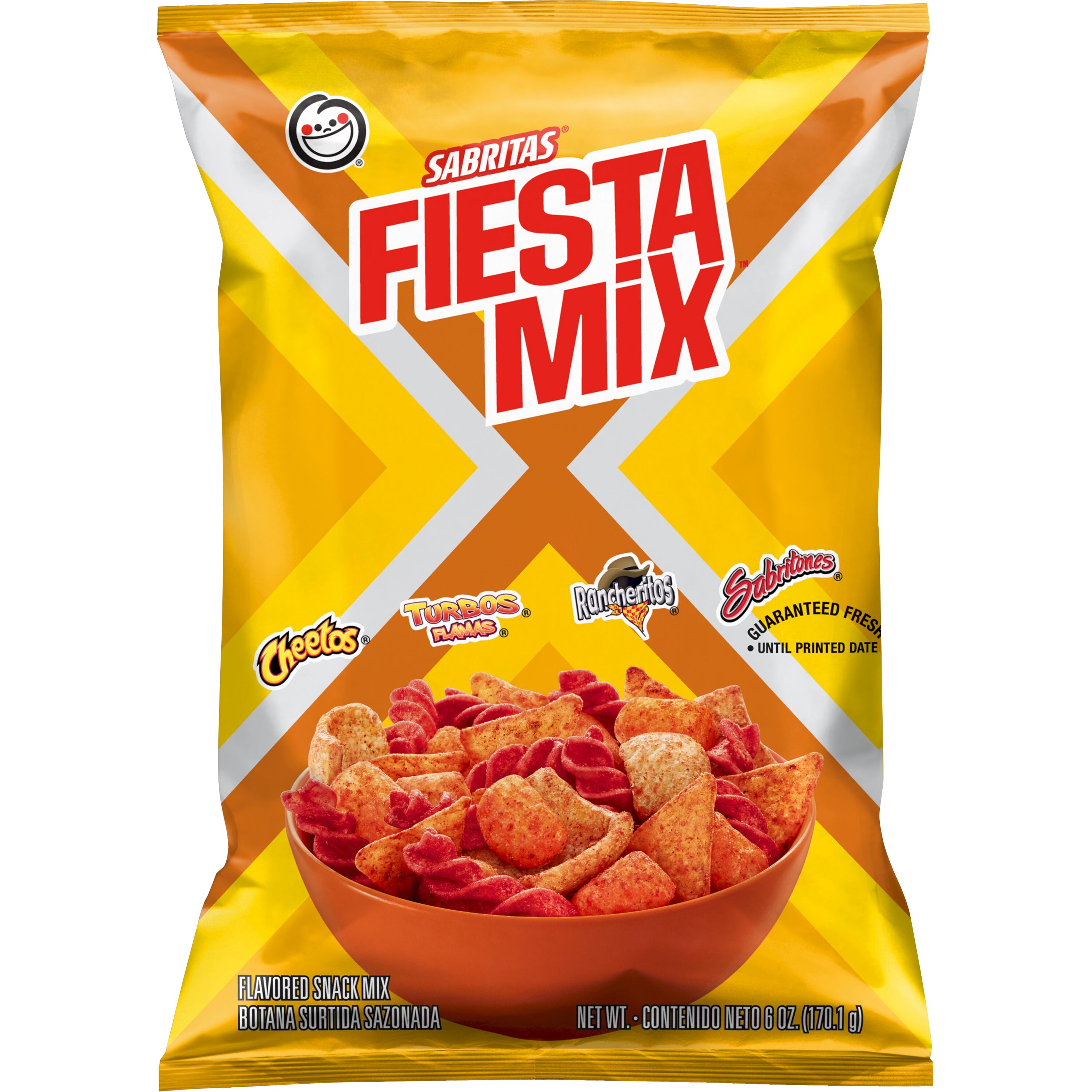 Sabritas Fiesta Mix, Authentic Mexican Flavored Frito-Lay Snacks, 6 oz ...