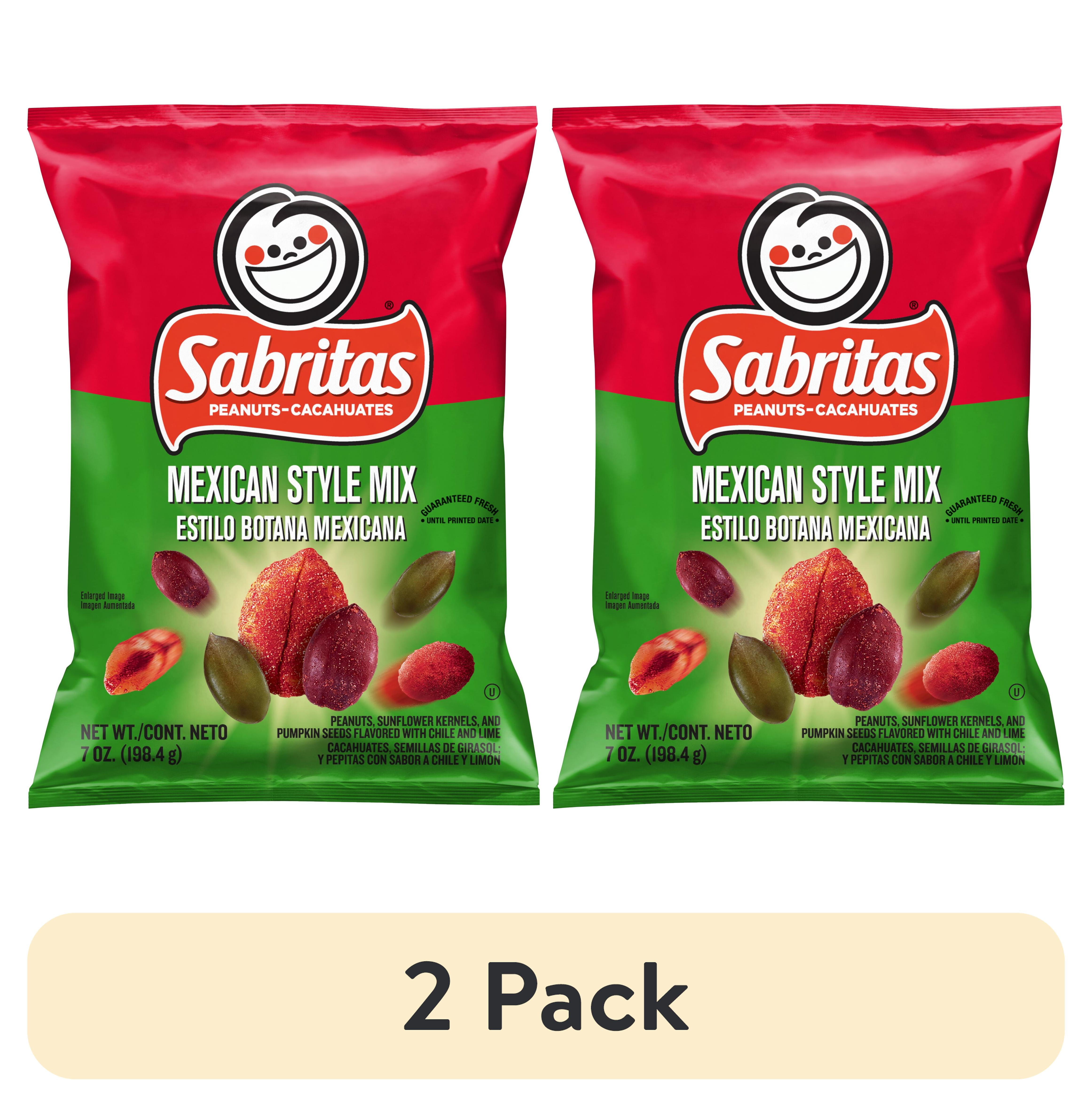 (2 pack) Sabritas Snacks Mexican Style Mix Chile and Lime, 7 oz Bag ...