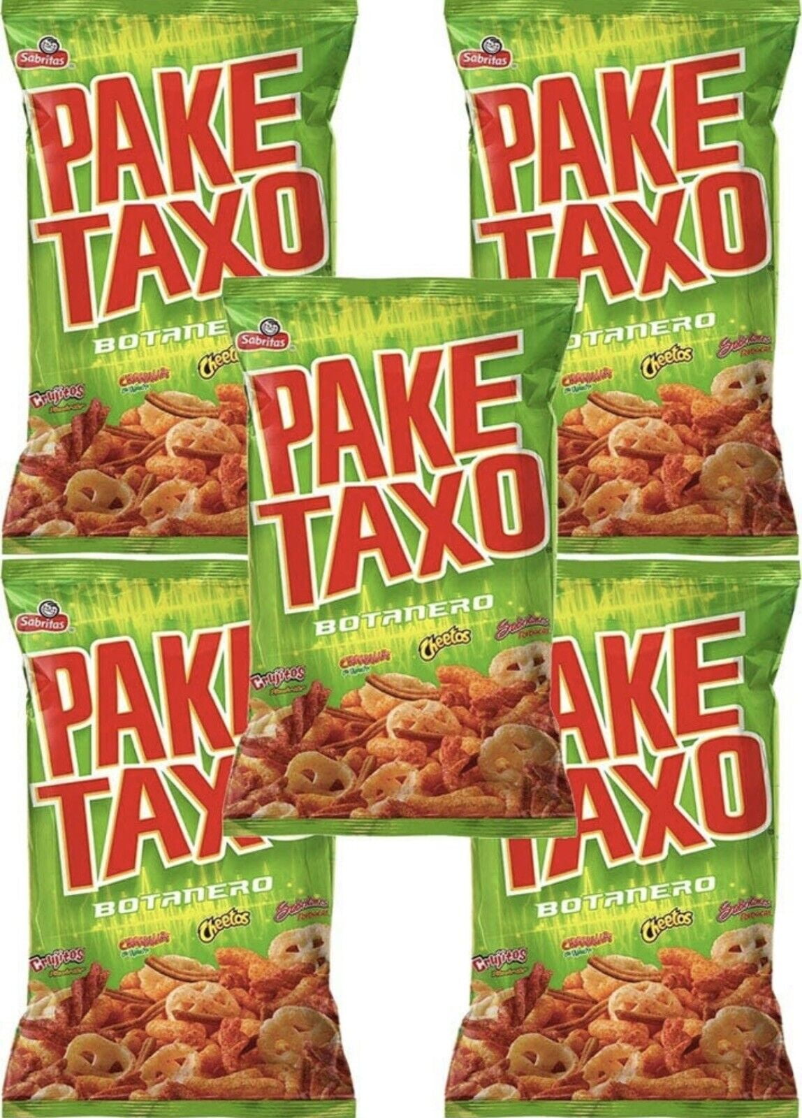 Sabritas Paquetaxo Botanero Box, 5 Bags Mexican Papitas, Authentic ...