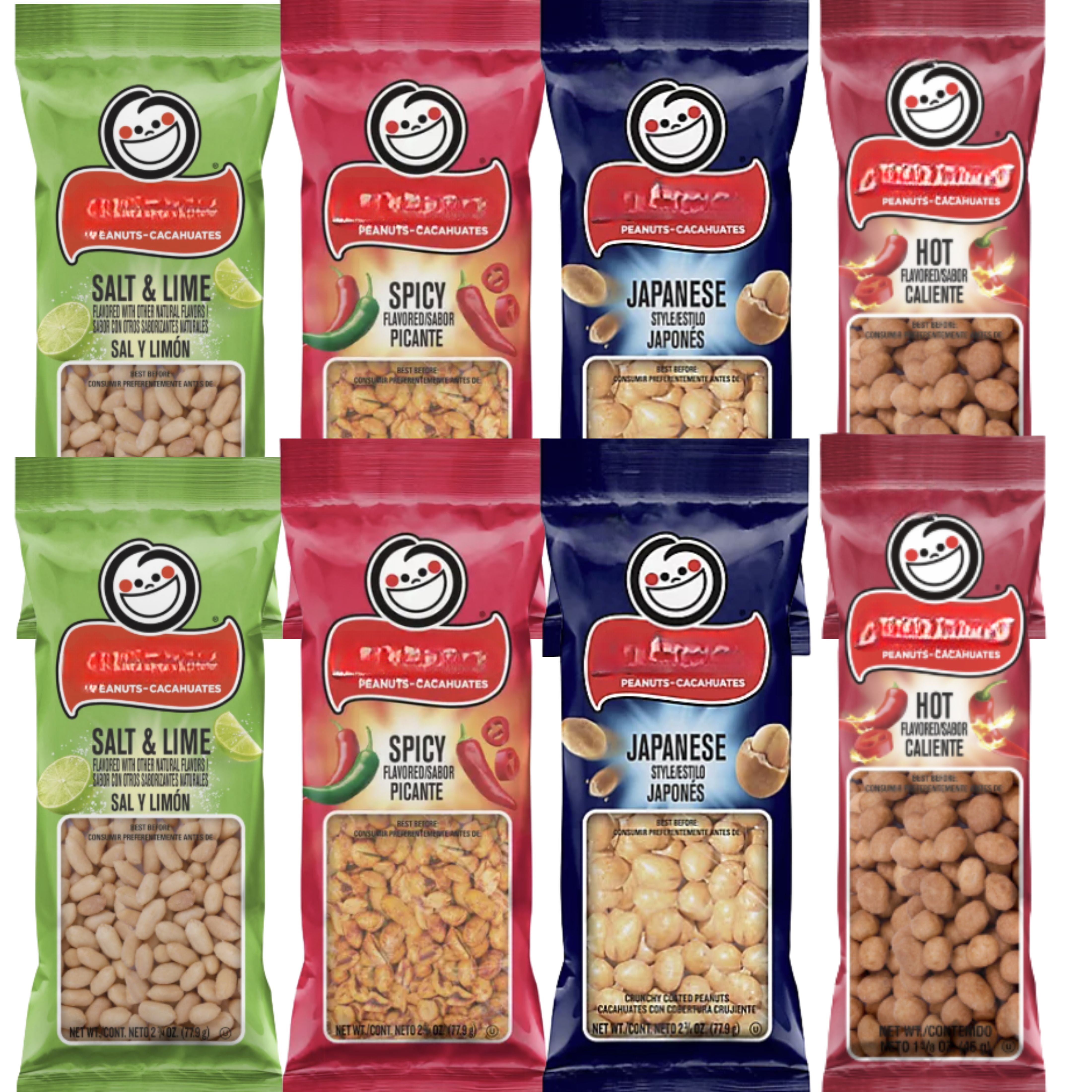 Sabritas Peanut Snack Variety Pack, Salt & Lime, Spicy, Japanese Style ...