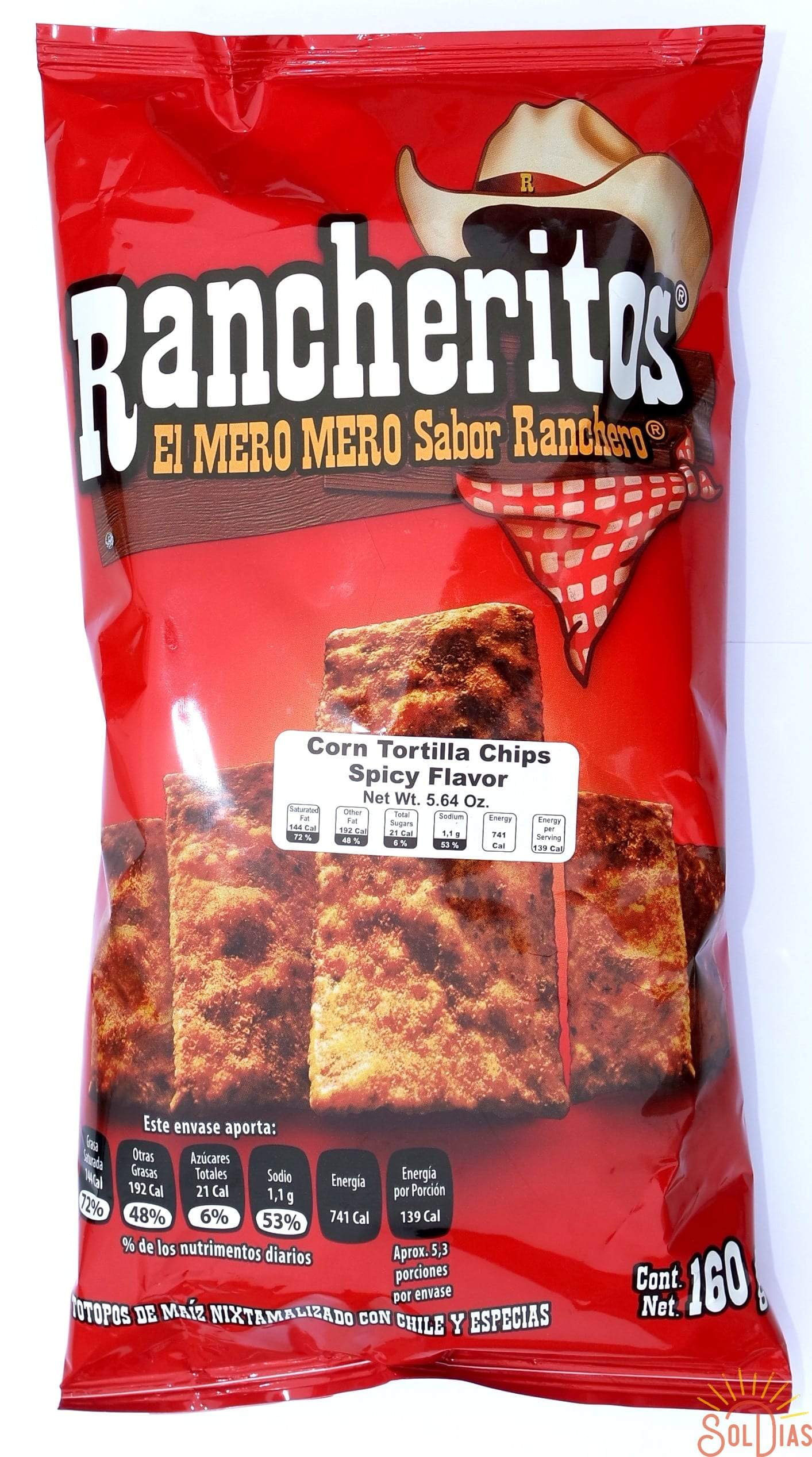 Sabritas Ranchero Grande Corn Snacks, 5.54 oz Bag - Walmart.com