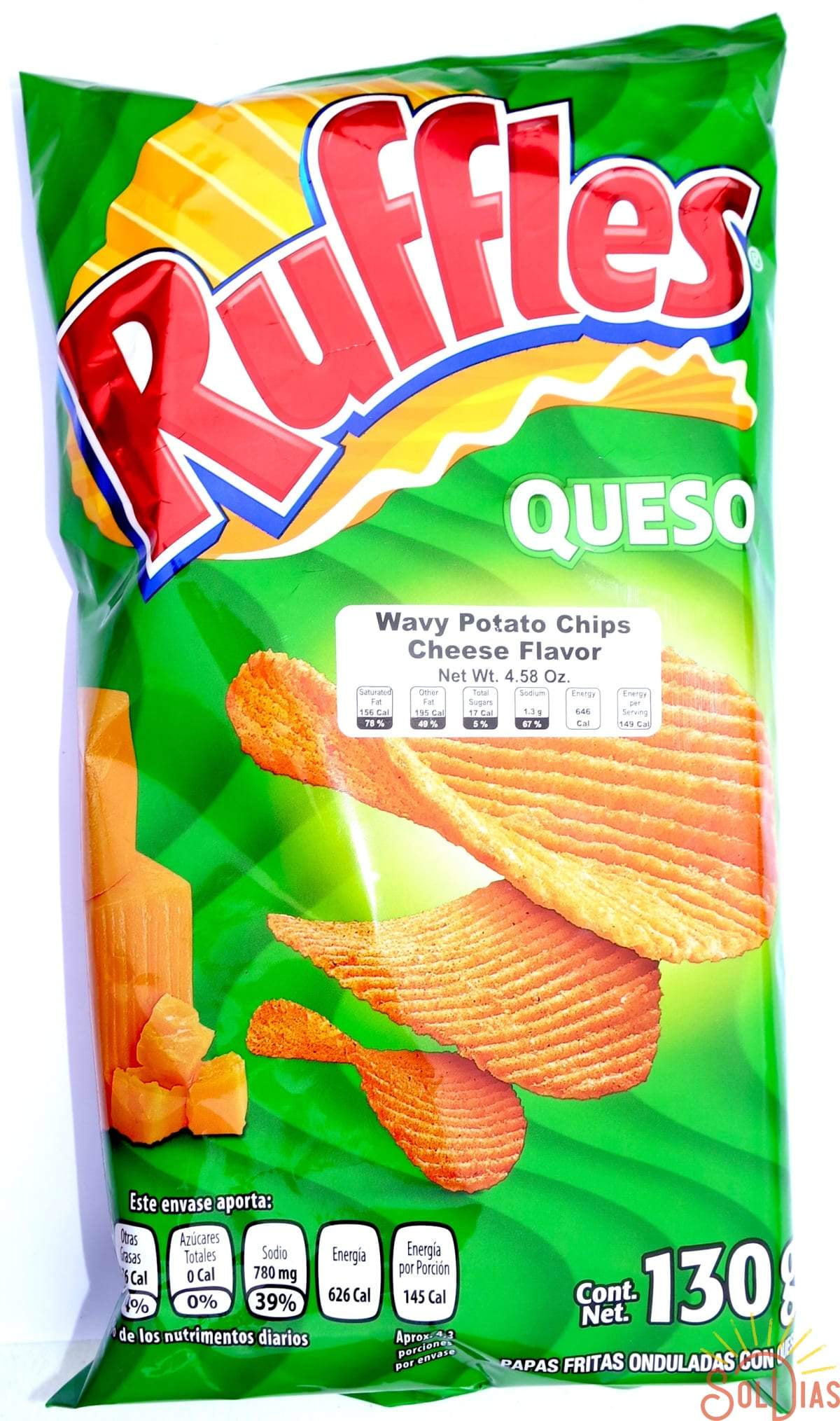 Sabritas Rufles Verde Potato Chips, 4.58 Oz. - Walmart.com