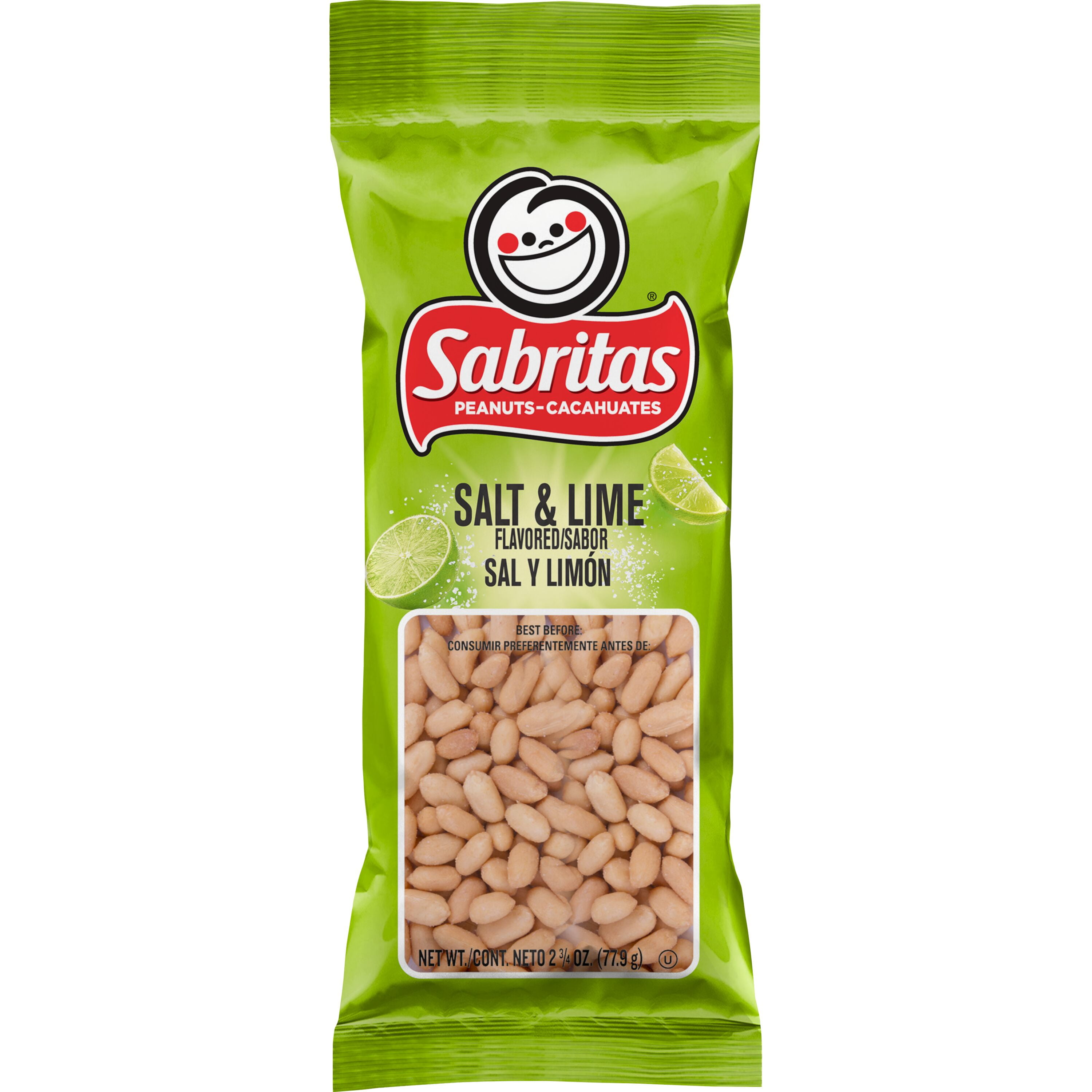 (4 pack) Sabritas Salt and Lime Flavored Nuts, 2.75oz Bag Single Pack ...