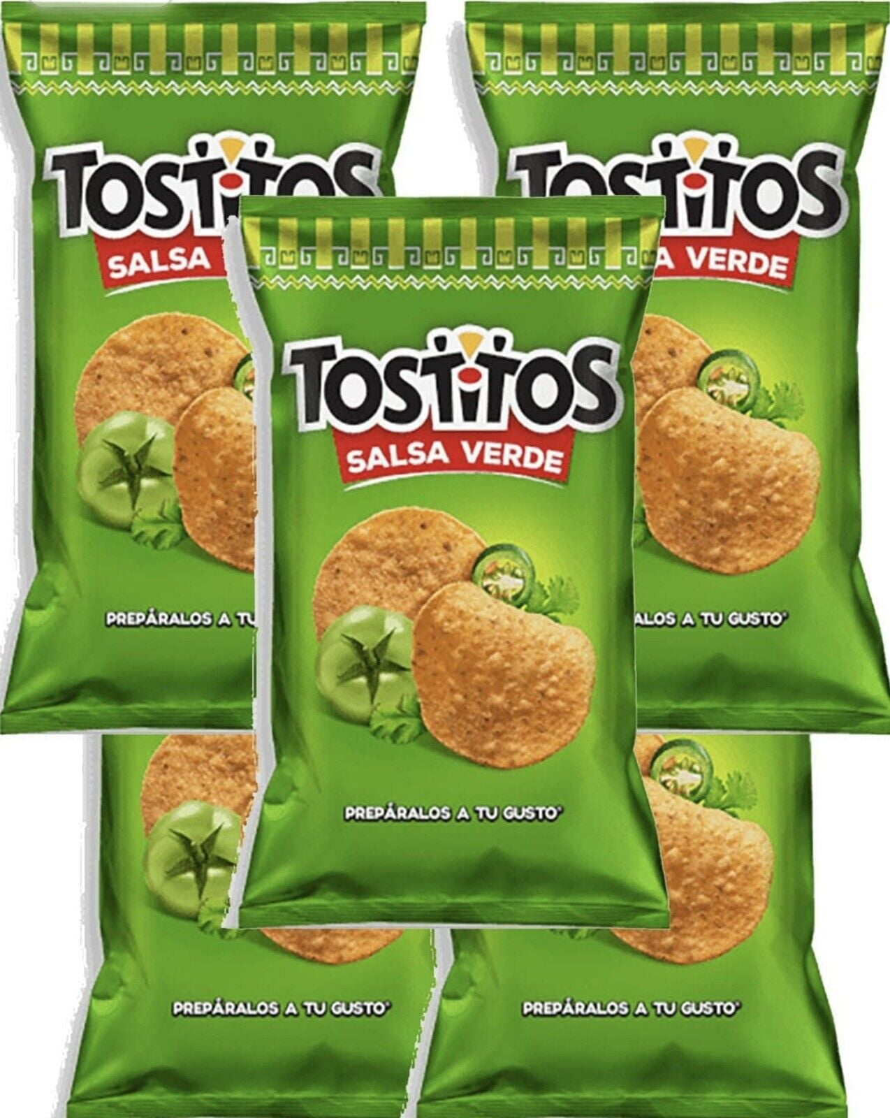 Sabritas Tostitos Salsa Verde 65g Box with 5 bags papas snack authentic ...