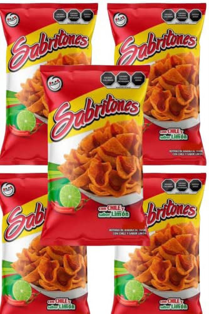 Walmart Sabritones, Box with 5 Bags, Chile & Limon Flavor - Walmart.com