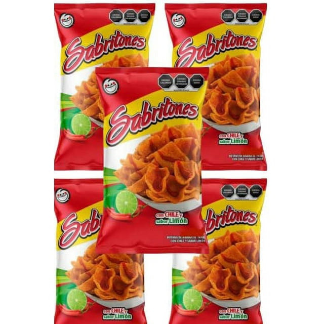 Walmart Sabritones, Box with 5 Bags, Chile & Limon Flavor - Walmart.com