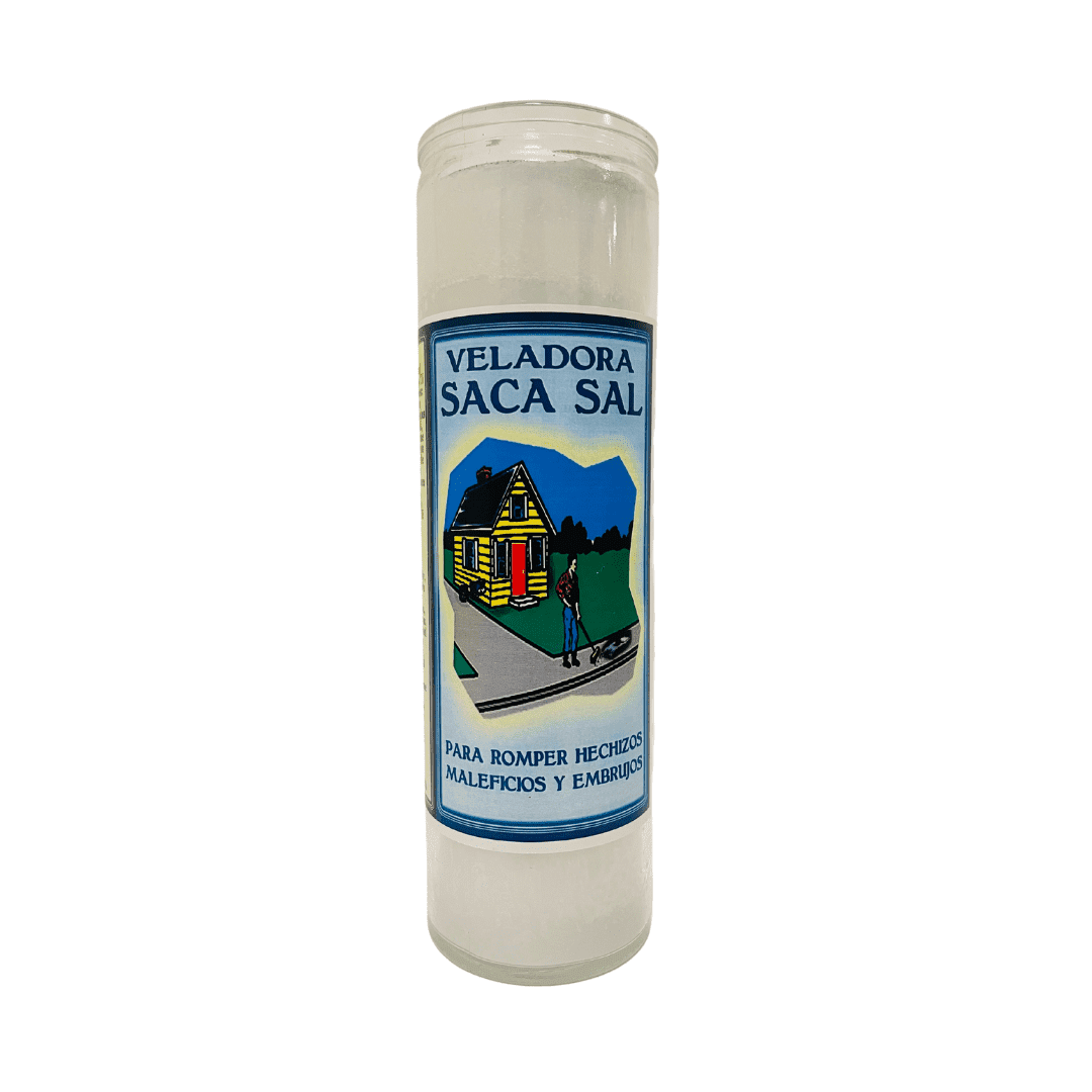 Saca Sal Prepared Candle / Stop Bad Luck Veladora Preparada - Walmart.com