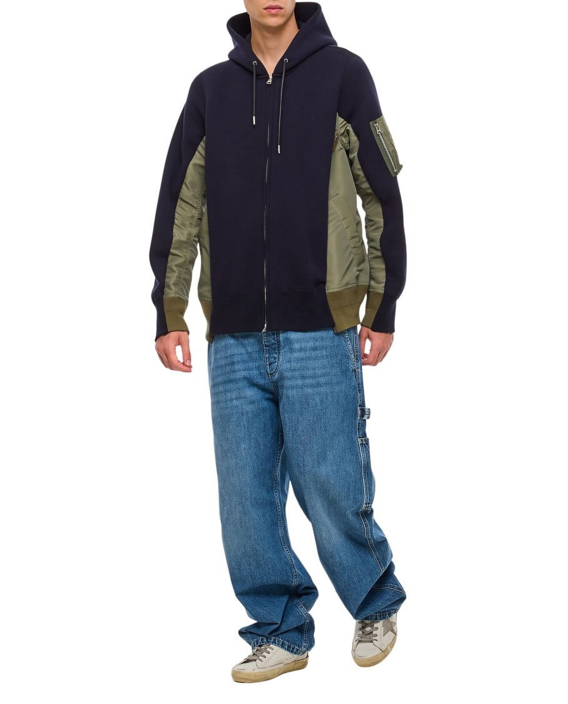 Sacai Sponge Sweat X Nylon Twill Hoodie (Men's) - Walmart.com