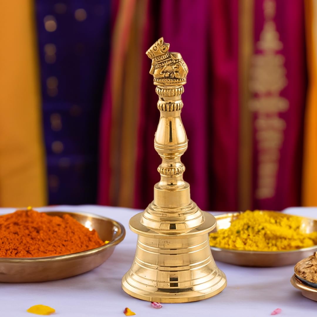 Sacch Brass Nandi Pooja Bell for Temple Prayer Room - Walmart.com