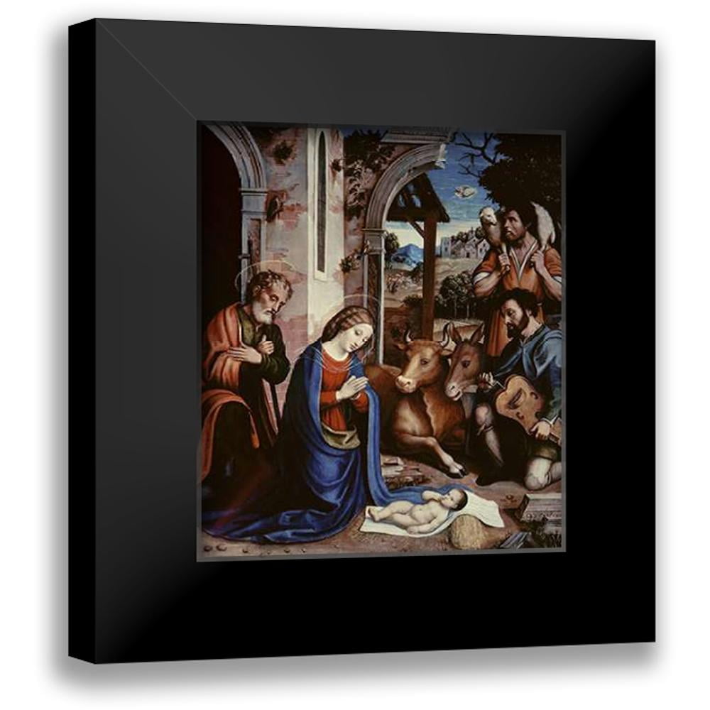 Sacchi, Andrea 15x17 Black Modern Framed Museum Art Print Titled - The Holy Family - Walmart.com