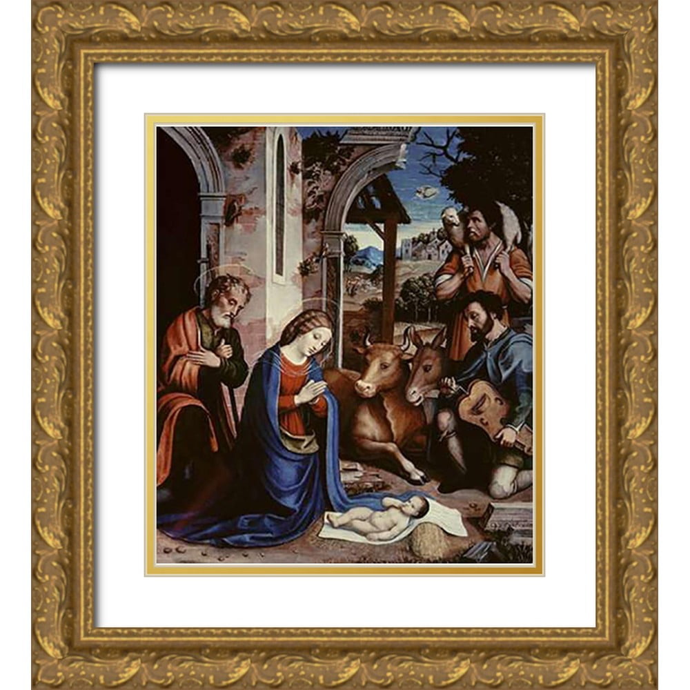 Sacchi, Andrea 26x30 Gold Ornate Wood Framed with Double Matting Museum Art Print Titled - The ...