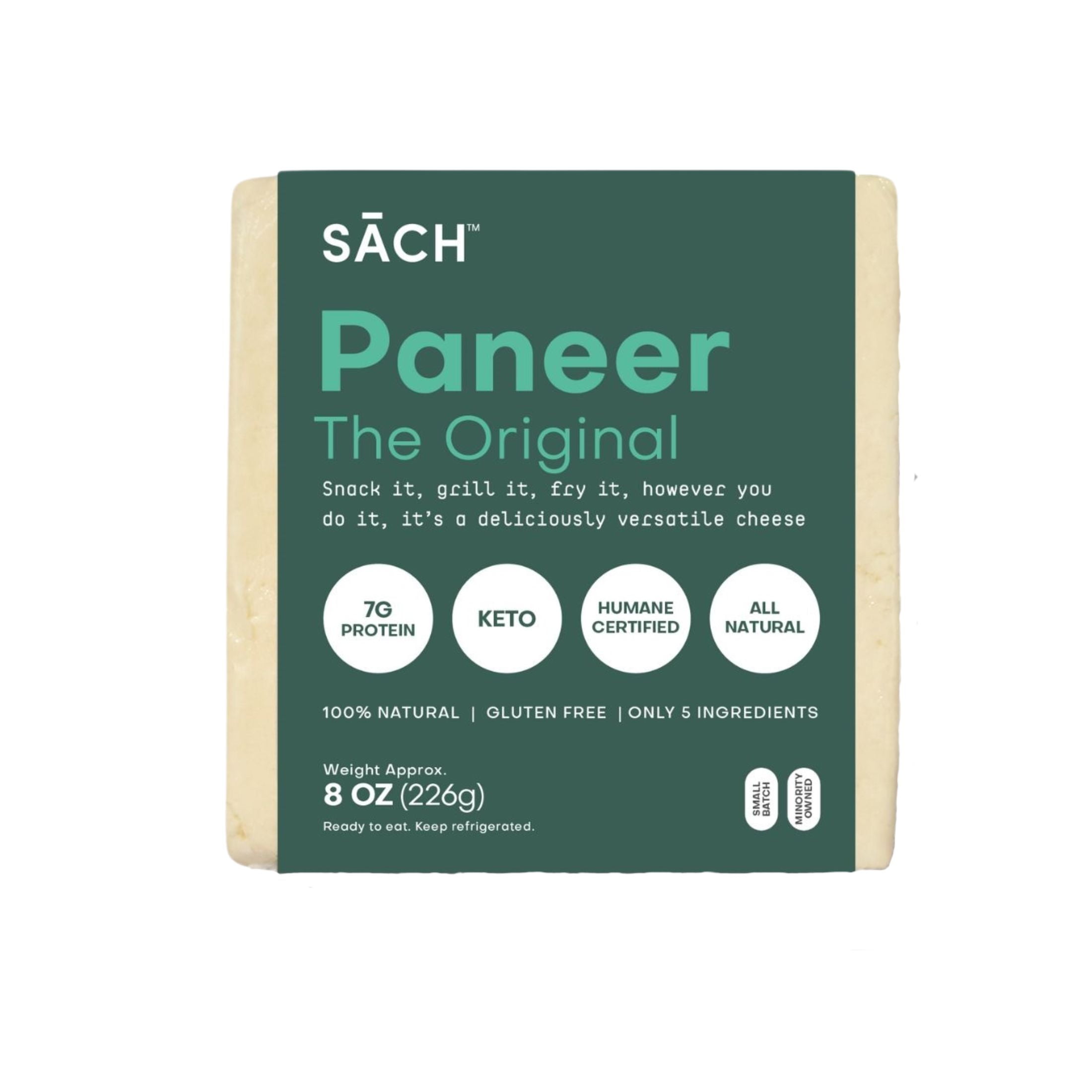 Sach Foods The Original All Natural Paneer Cheese 8oz - Walmart.com