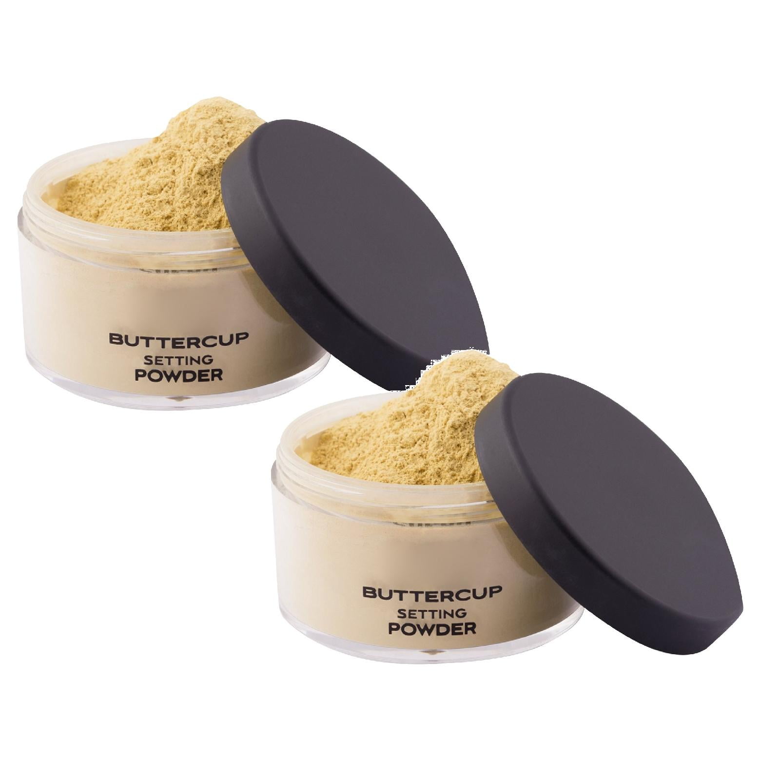 Sacha BUTTERCUP Setting Loose Powder Blurs Fine Lines and Pores. Loose Face Powder to Set Makeup ...