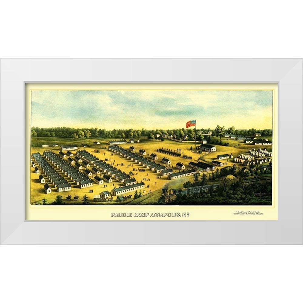 Sachse 18x12 White Modern Wood Framed Museum Art Print Titled - Parole ...
