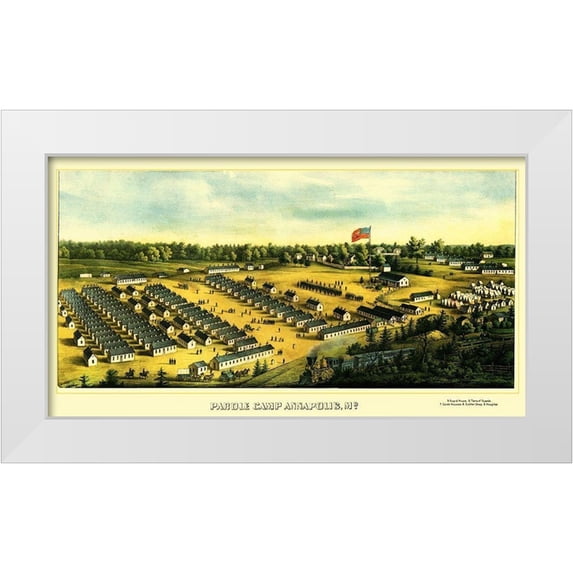 Sachse 18x12 White Modern Wood Framed Museum Art Print Titled - Parole ...