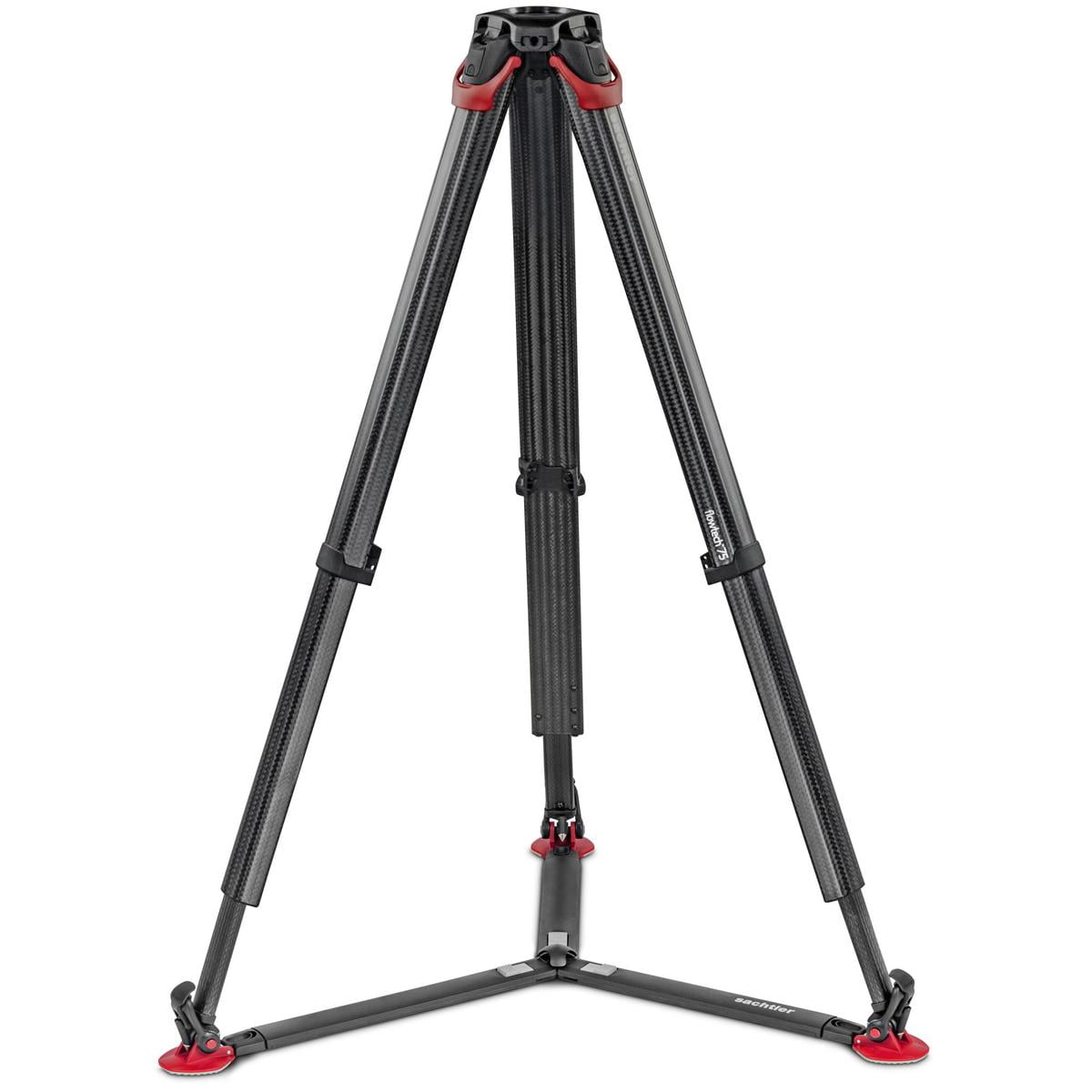 Sachtler flowtech 75 aktiv 2-Section Carbon Fiber Tripod with Ground ...