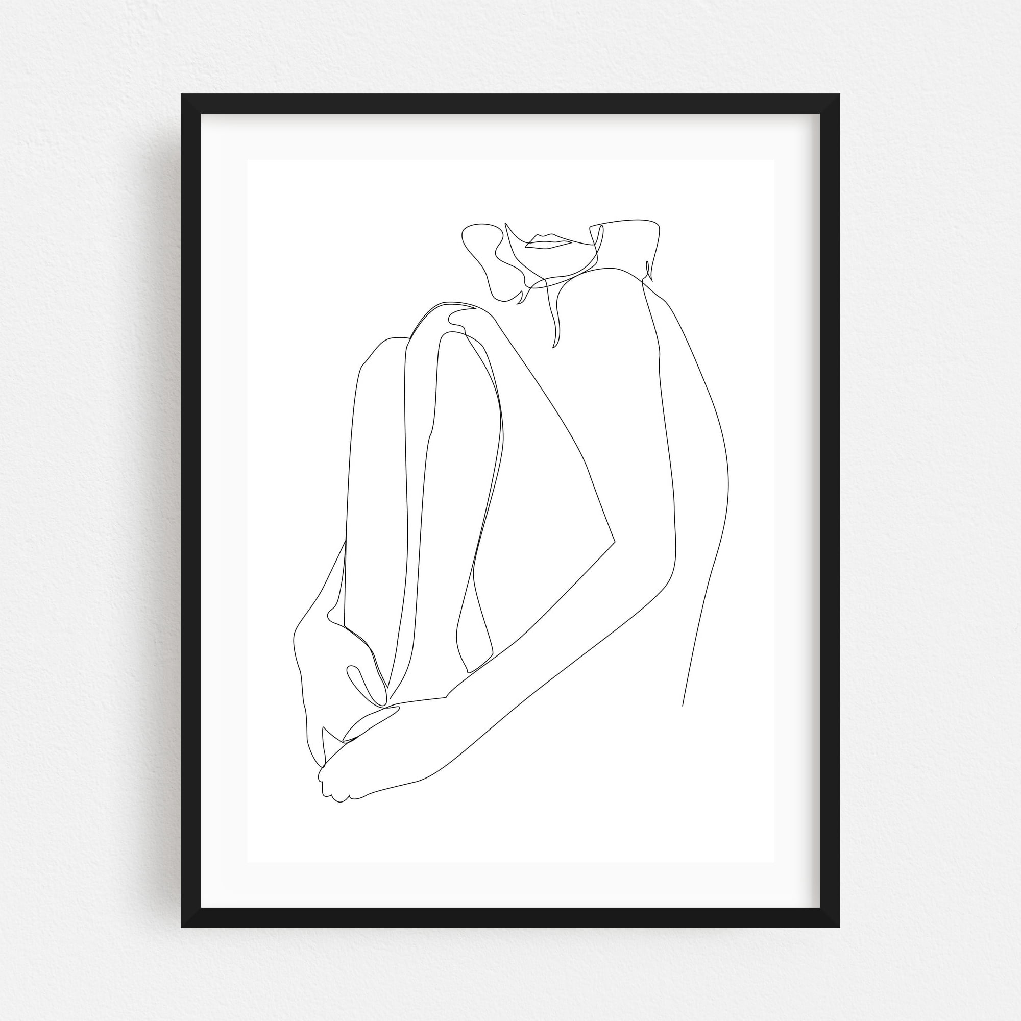 Sacrament - Line Drawing Line Art Minimalist Abstract Modern Art ...