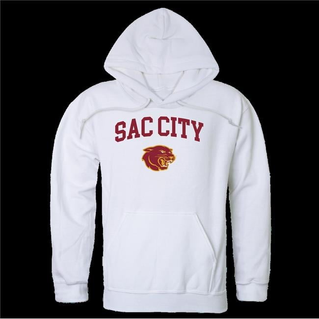 Sacramento City College Panthers Seal Hoodie, White - Large - Walmart.com
