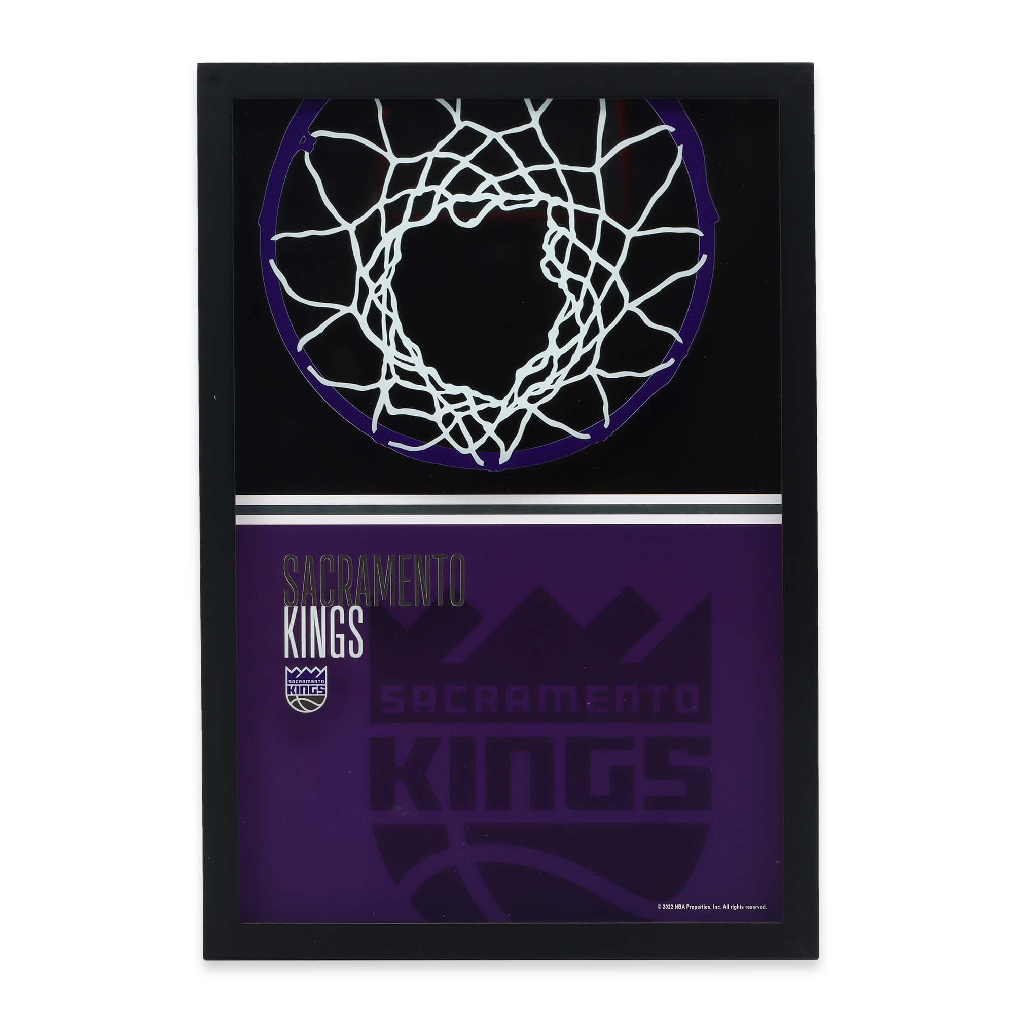 Sacramento Kings 12'' x 17'' Glass Framed Sign - Walmart.com
