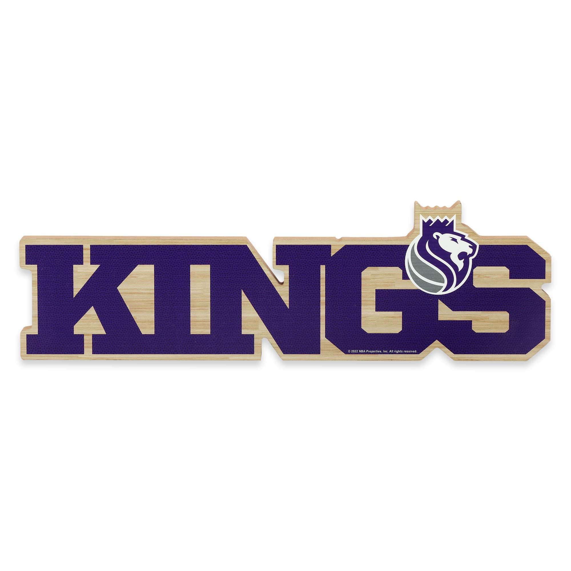 Sacramento Kings 5.375'' x 18'' Laser Cut Chunky Wood Sign - Walmart.com