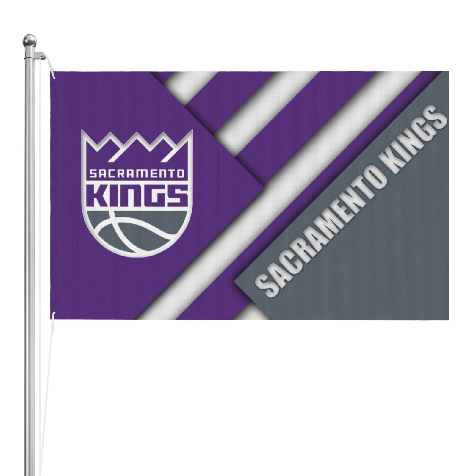 Sacramento-Kings Flag Double Sided 5x8ft Yard Flag for Yard Lawn Patio ...