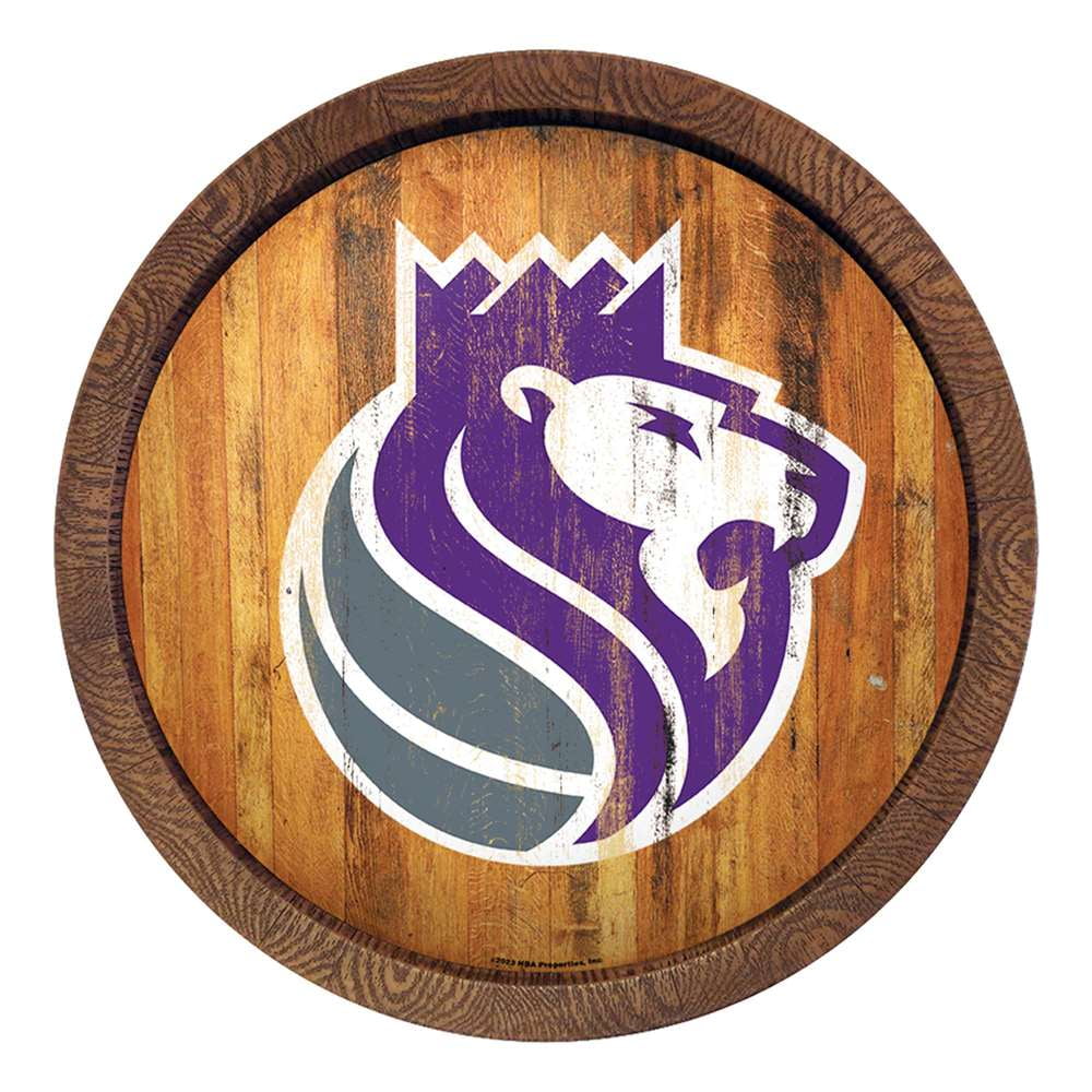 Sacramento Kings: Logo - "Faux" Barrel Top Sign - Walmart.com
