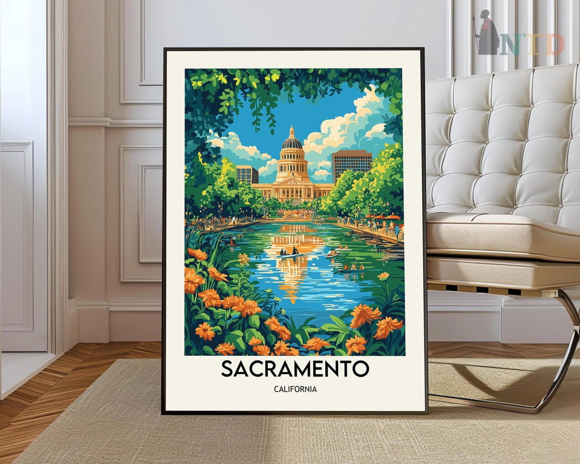 Sacramento Poster, Sacramentosacramento Print, Sacramento Photo ...