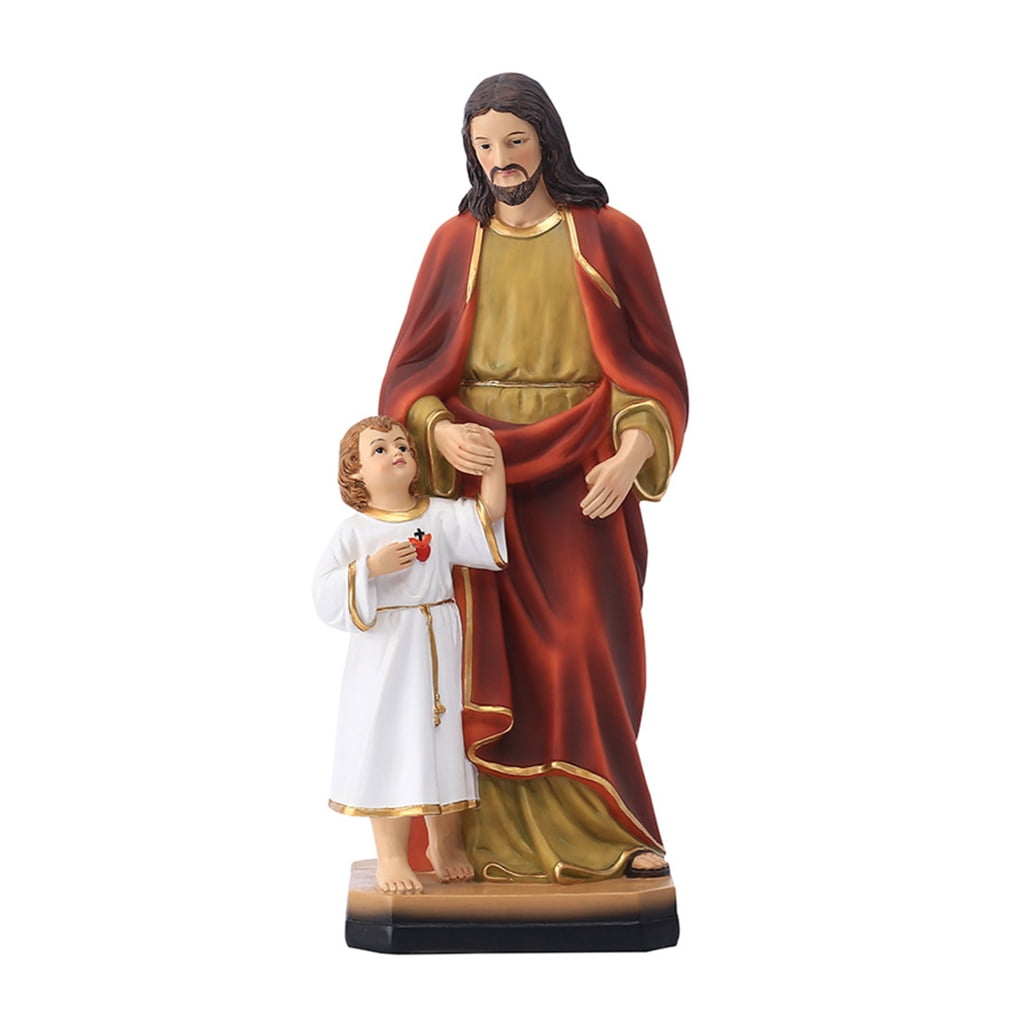 Sacred Family Father and Son Resins Art Statue Spiritual Decors ...