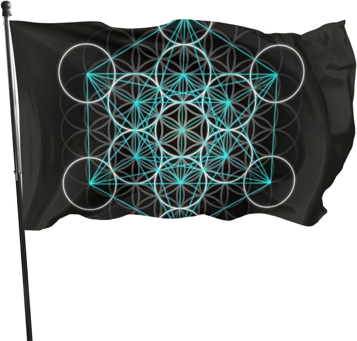 Sacred Geometry Art Flag For Outdoor Indoor Home Banner Sign House ...