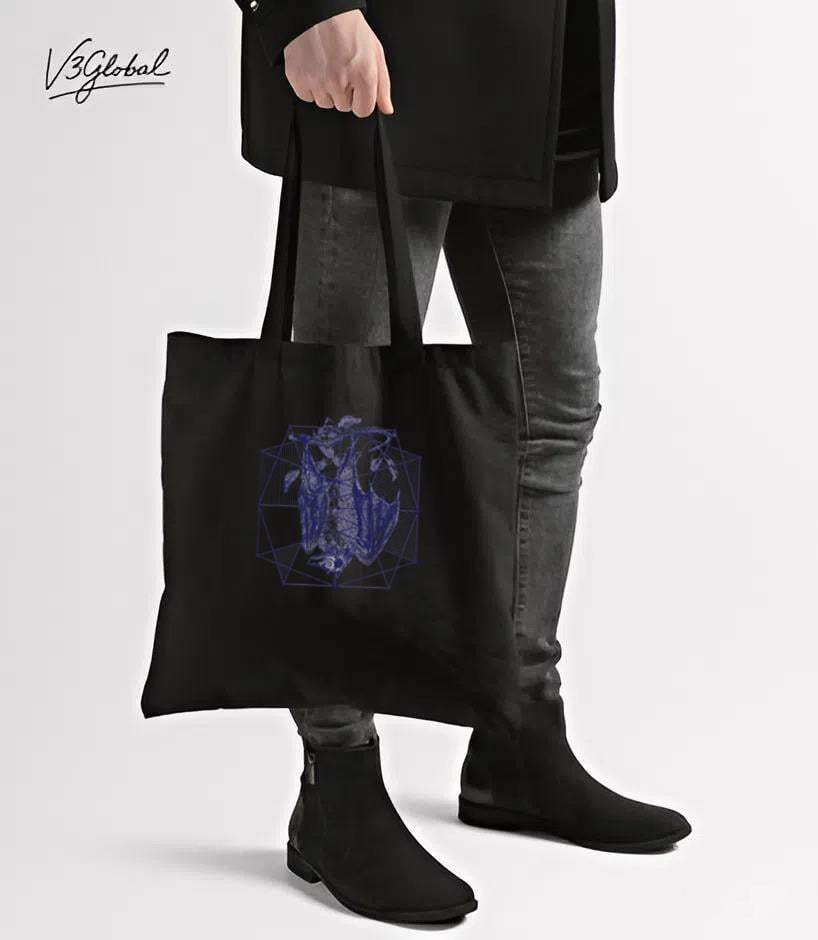 Sacred Geometry Bat Polygon Symbolic Formation Graphic Tote Bags ...