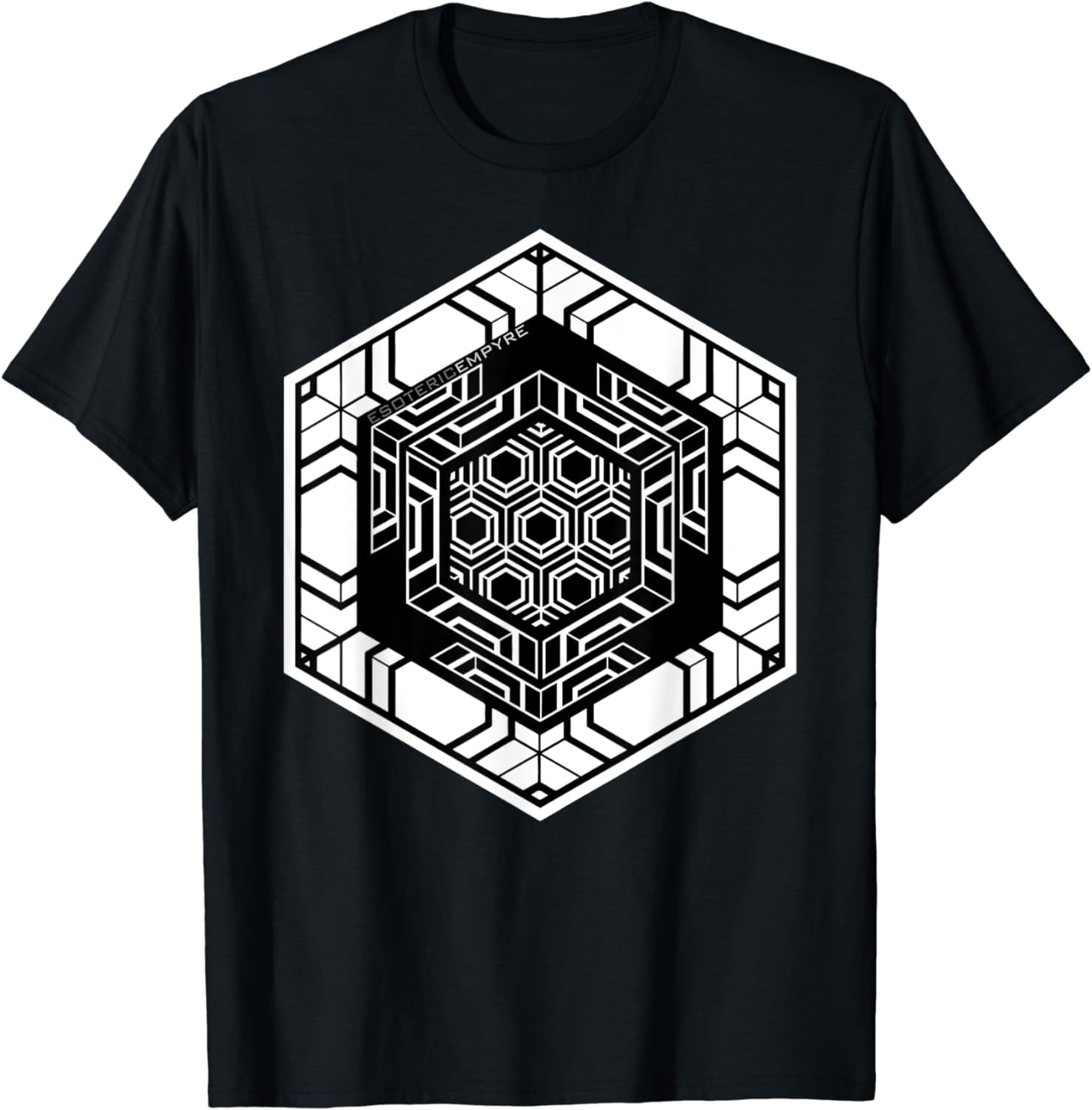 Sacred Geometry Hexagon Geometric Pattern T-Shirt - Walmart.com