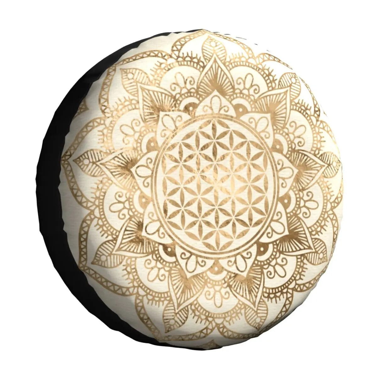 Sacred Geometry Mandala Spare Tire Cover for Pajero Custom Flower Of ...