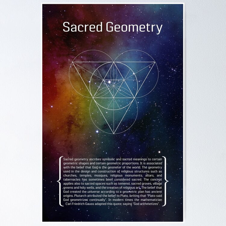 Sacred Geometry Poster- Unframed Poster | Wall Art | Perfect For Home Decor & Gifts, 24x36 ...