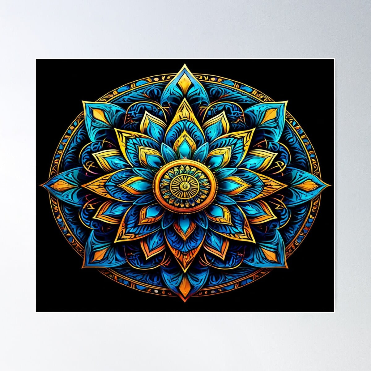 Sacred Geometry Poster Wall Art, Modern Wall Decor For Living Room ...