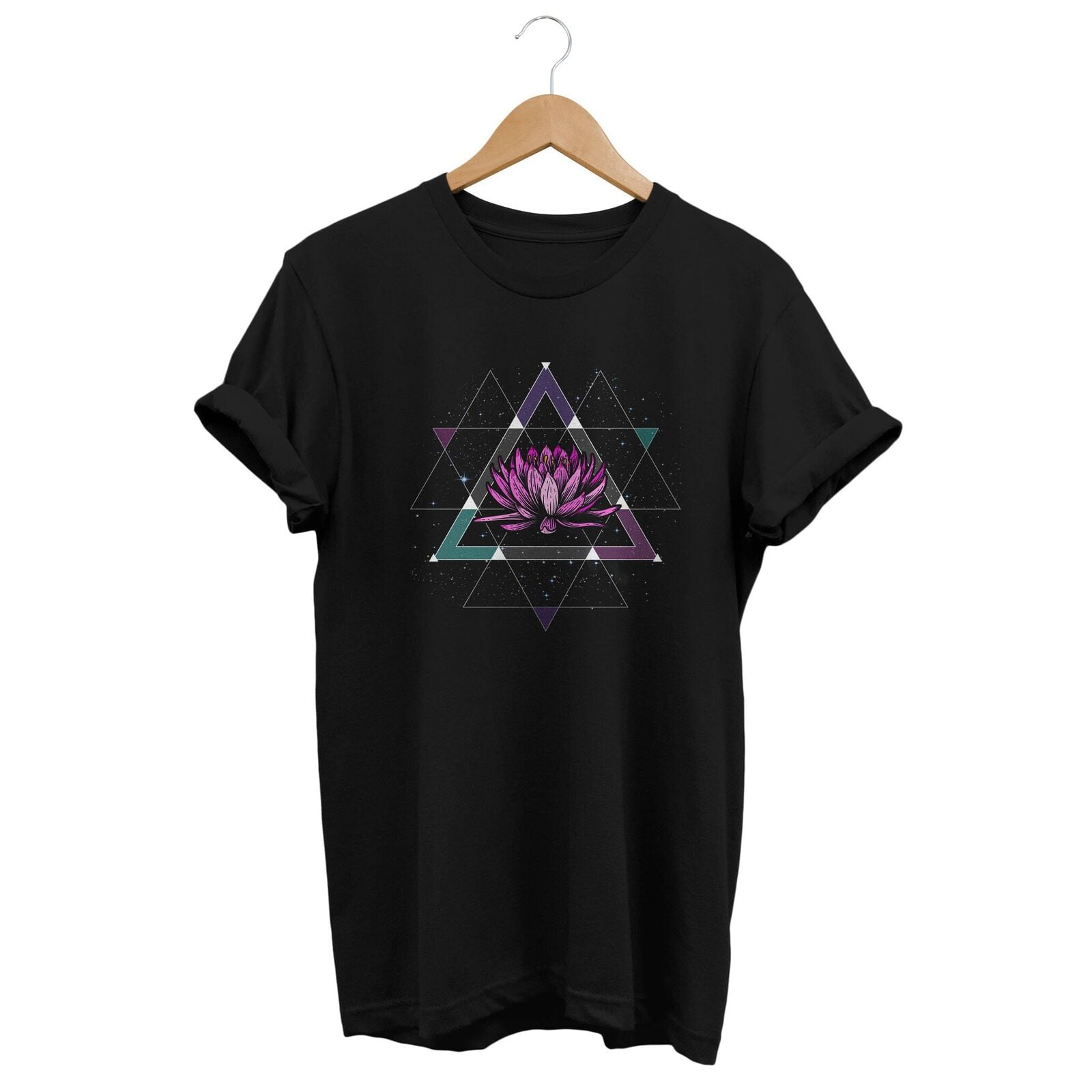 Sacred Geometry Shirt Lotus Illustration Minimalist Clothes, Streetwear ...