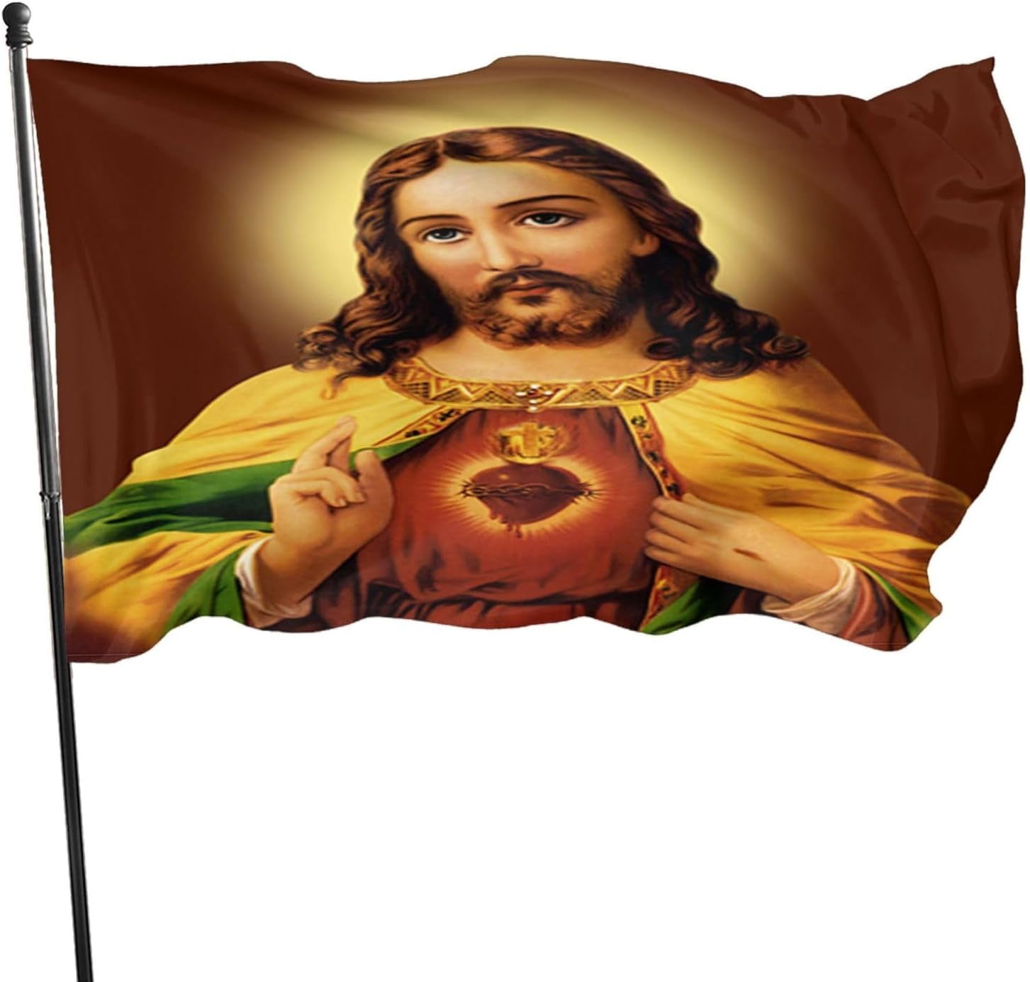 Sacred-Heart-Jesus-Christ Flag Outdoor Flag Banner Flags Indoor ...