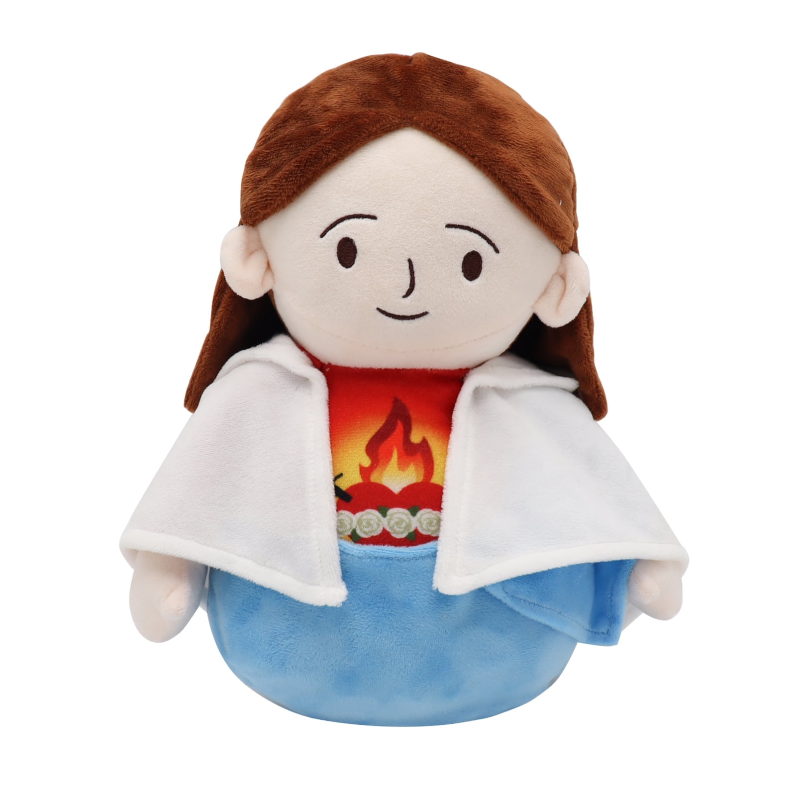 Sacred Heart Mary Plush Doll – Blessed Virgin Mary Religious Toy, Soft ...