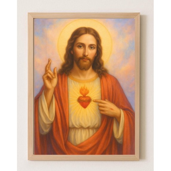 Sacred Heart Of Jesus Art – Catholic Home Decor (Digital Download ...