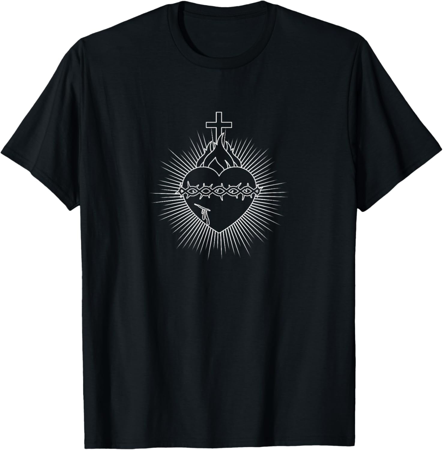 Sacred Heart Of Jesus Christian Catholic Devotion T-Shirt - Walmart.com
