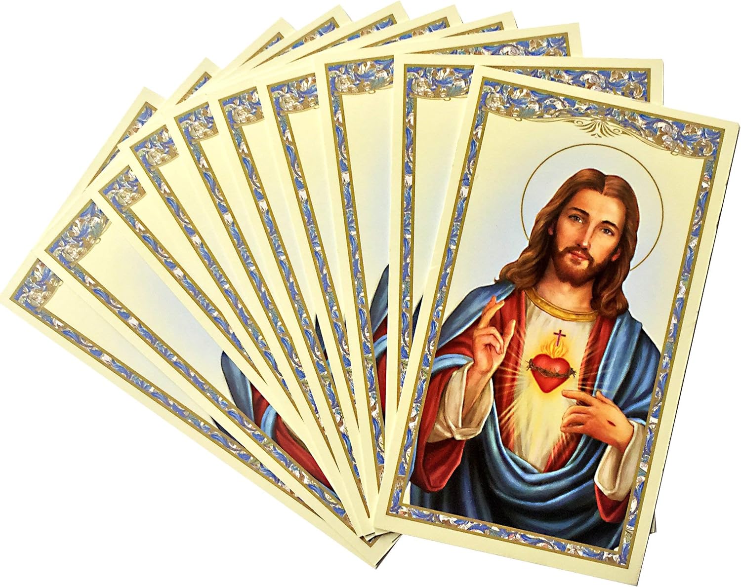 Sacred Heart Of Jesus Holy Card -Consecration-10 pack - Walmart.com