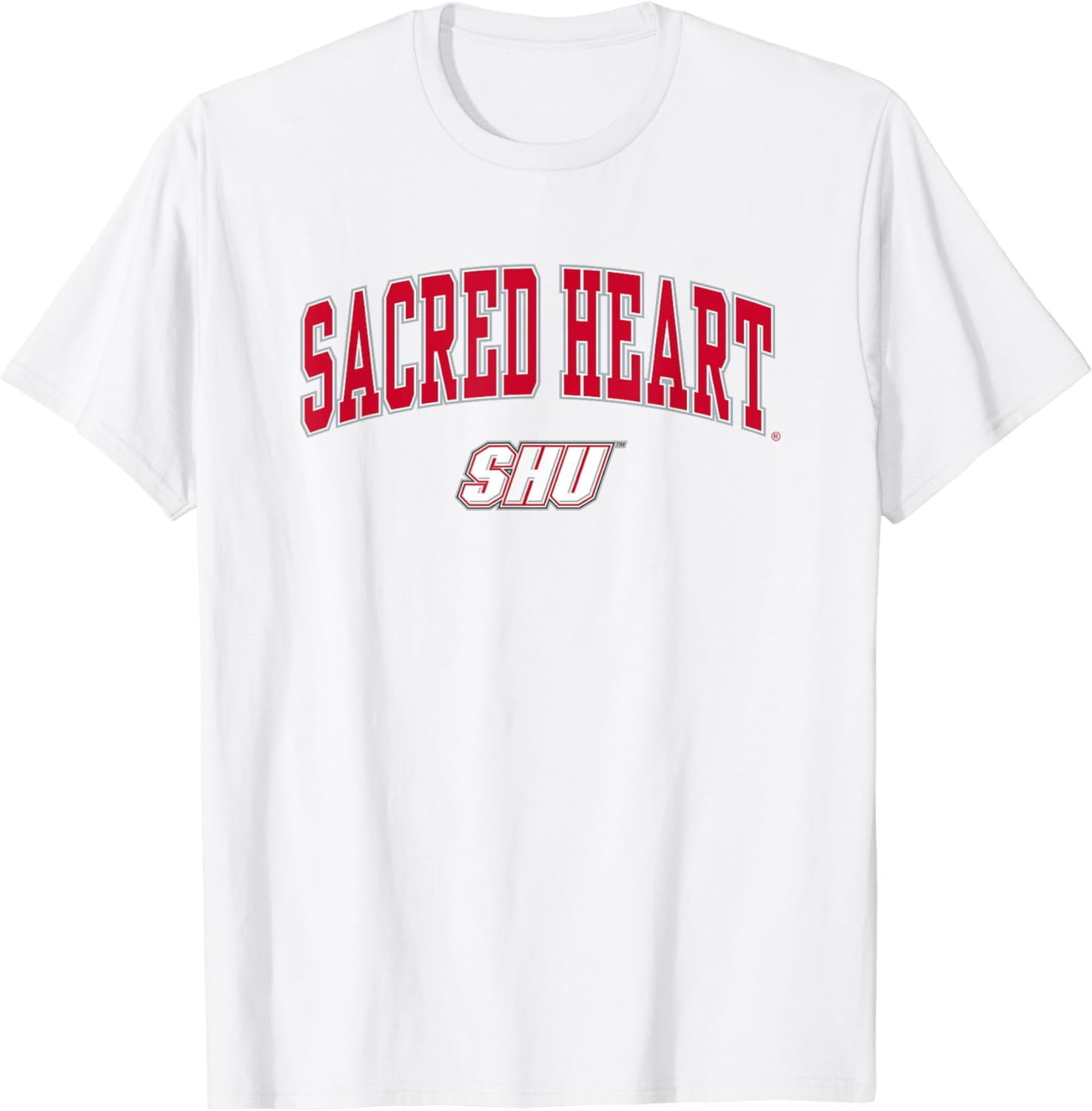 Sacred Heart Pioneers Arch Over White Officially Licensed T-Shirt ...
