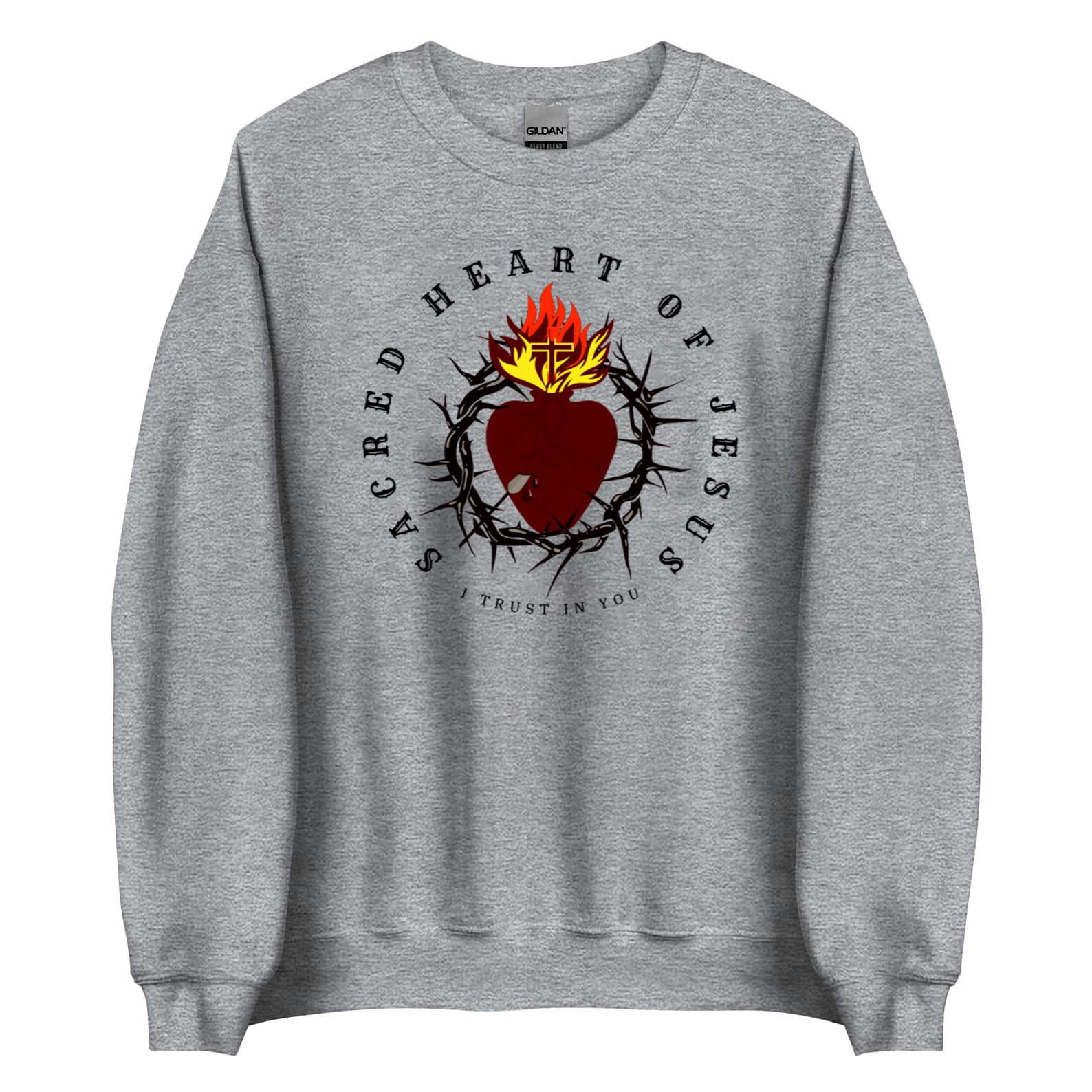 Sacred Heart Symbol Shirt for Men, Traditional Faith-Inspired Clothing ...