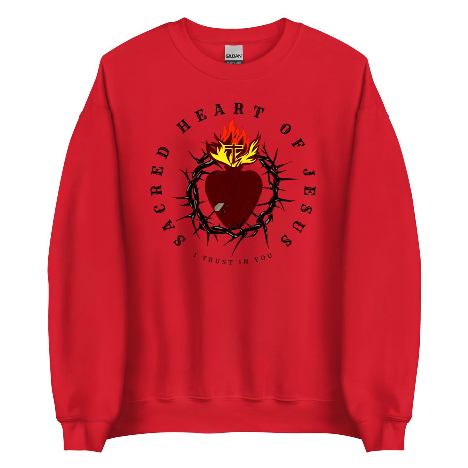 Sacred Heart Symbol Shirt for Men, Traditional Faith-Inspired Clothing ...