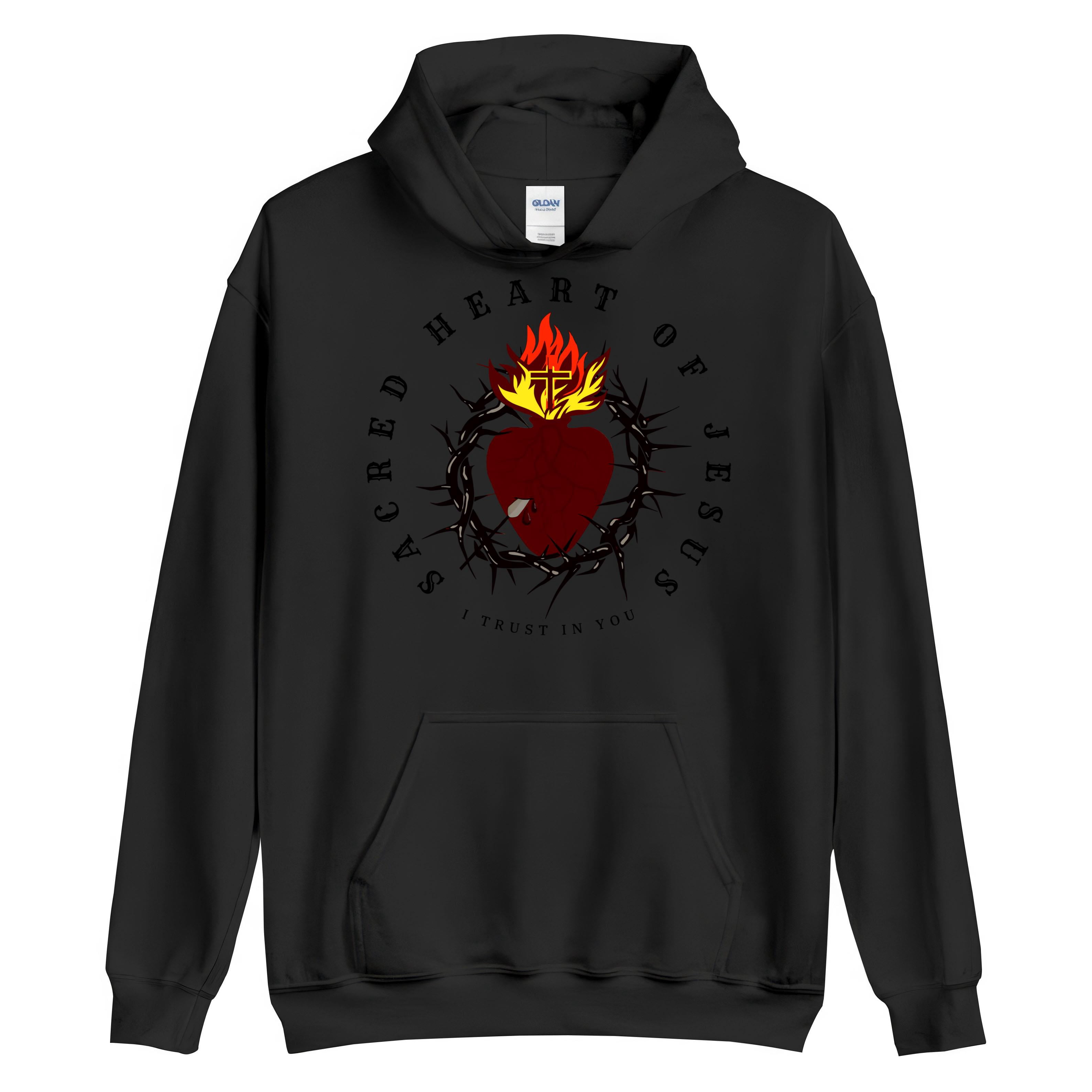 Sacred Heart Symbol Shirt for Men, Traditional Faith-Inspired Clothing ...