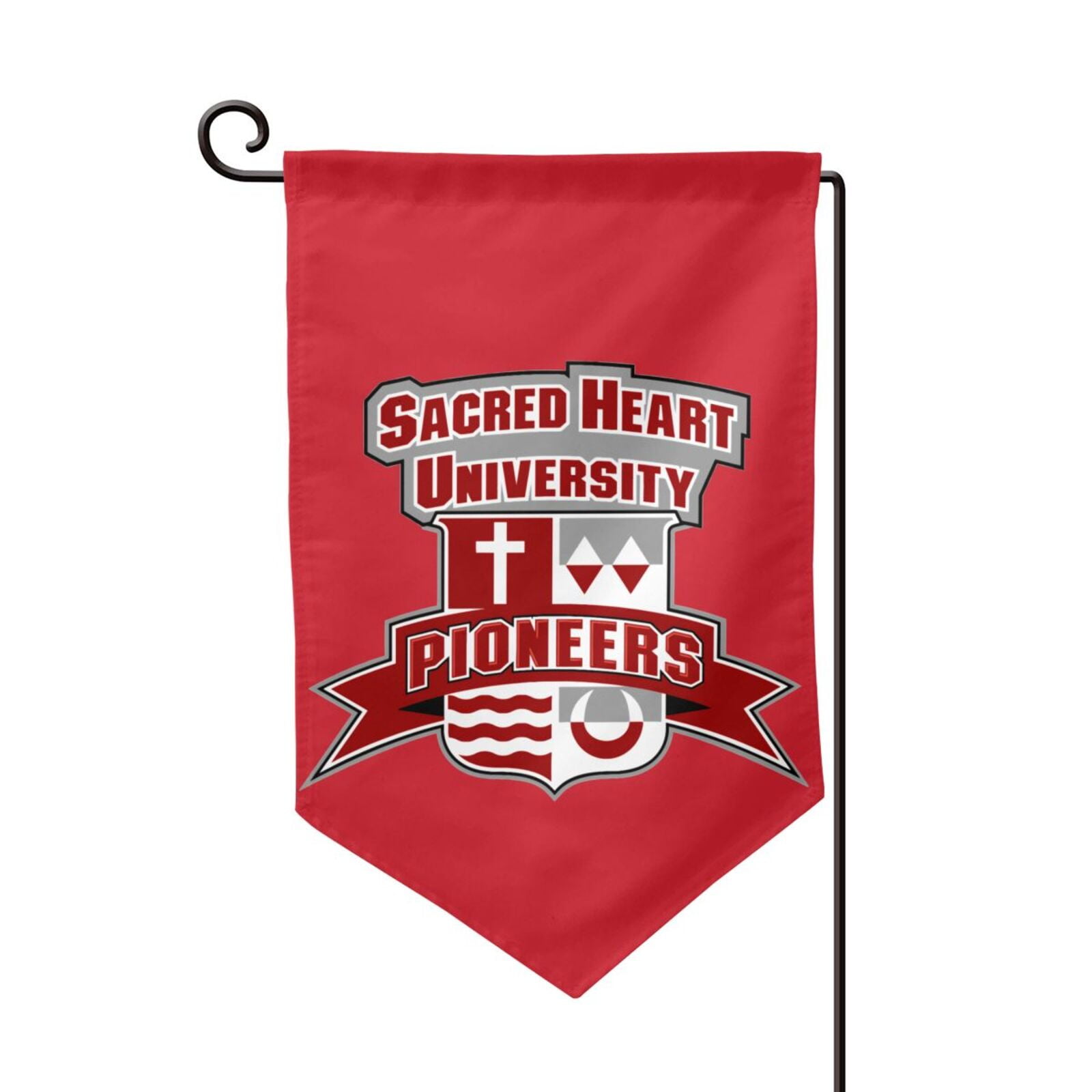 Sacred Heart University Logo Garden Yard Flag Double Sided Banners For ...