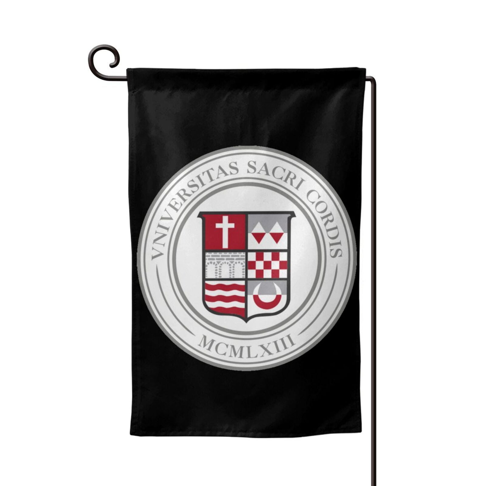 Sacred Heart University Logo Garden Yard Flag Double Sided Banners For ...