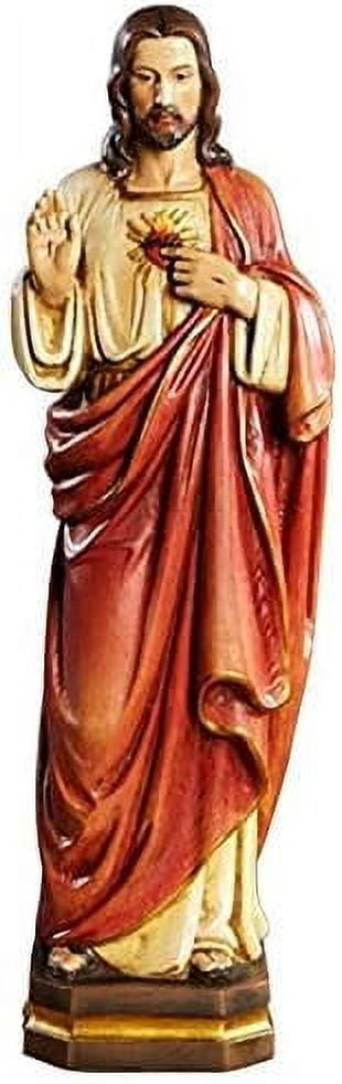 Sacred Heart of Jesus 12 Inch Colored Statue - Walmart.com