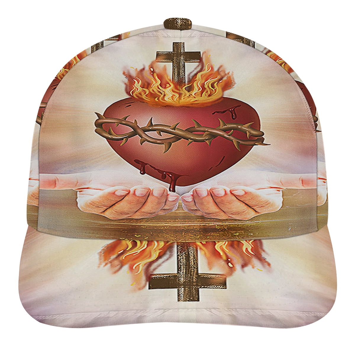 Sacred Heart of Jesus Catholic baseball cap hat - Walmart.com