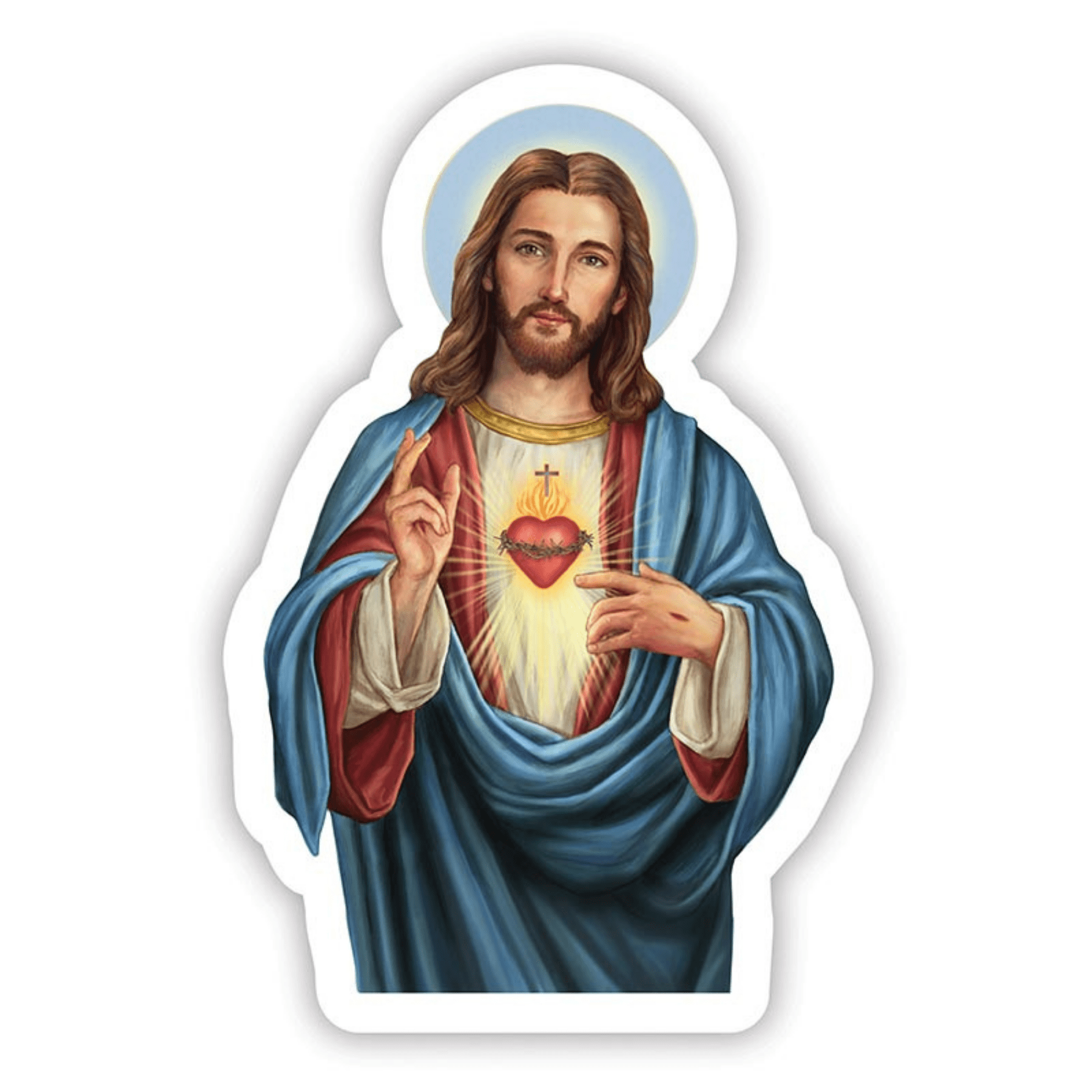Sacred Heart of Jesus Magnetic Car Decal, Religious Car Accessories, 4 ...