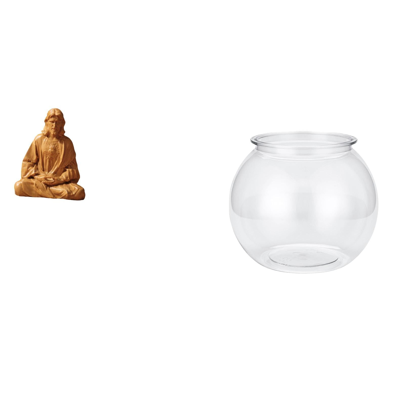 Sacred Heart of Jesus Statue Catholic Figurine Transparent Fish Tank ...